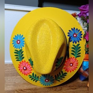 Hand Painted Hat | Accessories | Artisanal Hand Painted Hat | Poshmark